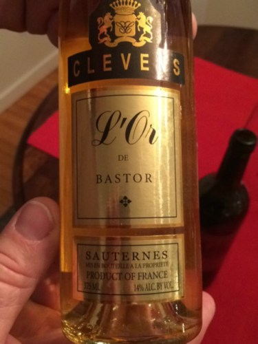 Clevens l'Or de Bastor Sauternes | Vivino US