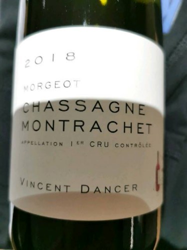 2018 Vincent Dancer Chassagne-Montrachet 1er Cru 'Morgeot' Rouge ...