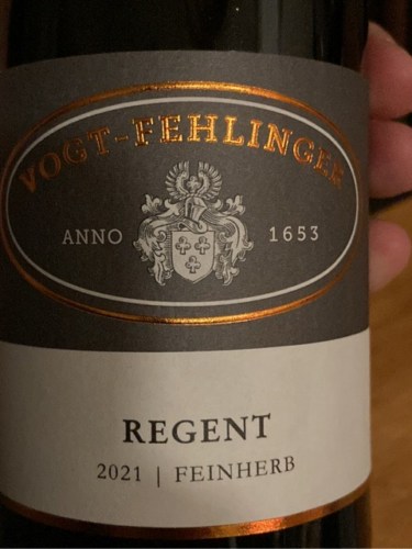 Vogt Fehlinger Regent Feinherb | Vivino US