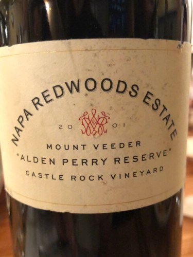 Yates Napa Redwoods Estate Castle Rock Vineyard Alden Perry Reserve ...