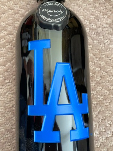Los Angeles Dodgers National League Champions Etched Cabernet Sauvignon ...