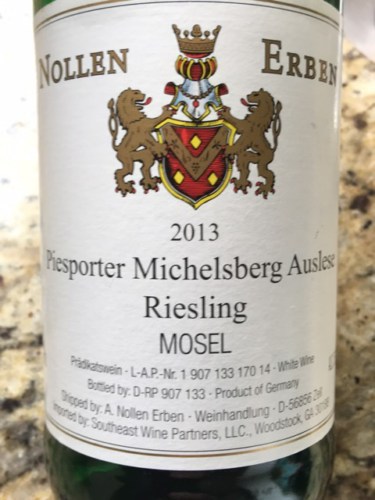 A Nollen Erben Piesporter Michelsberg Auslese Riesling | Vivino US