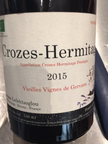 Georges Lelektsoglou Vieilles Vignes de Gervans Crozes-Hermitage ... Georges Lelektsoglou Vieilles Vignes de Gervans Crozes-Hermitage ...