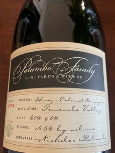 Palumbo Family 60 - 40 Syrah - Cabernet Sauvignon | Vivino US