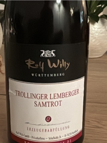 Rolf Willy Trollinger - Lemberger - Samtrot | Vivino US