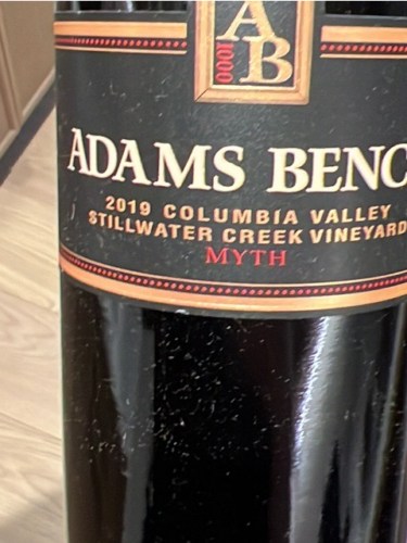 Adams Bench Stillwater Creek Vineyard Myth | Vivino US