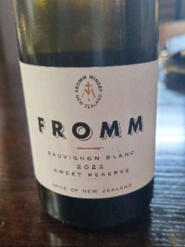 Fromm Winery Sweet Reserve Sauvignon Blanc | Vivino US