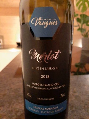 Domaine des Vaugues Morges Grand Cru Merlot | Vivino US