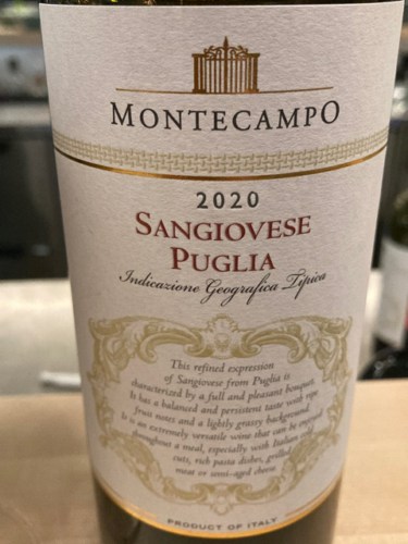 Montecampo Sangiovese | Vivino US