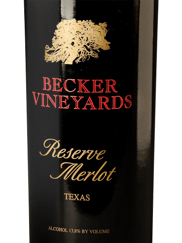 Becker Vineyards Reserve Merlot | Vivino English