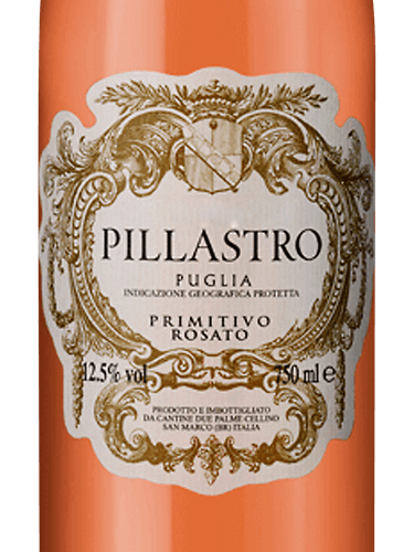 Cantine due Palme Pillastro Primitivo Puglia Rosato | Vivino US