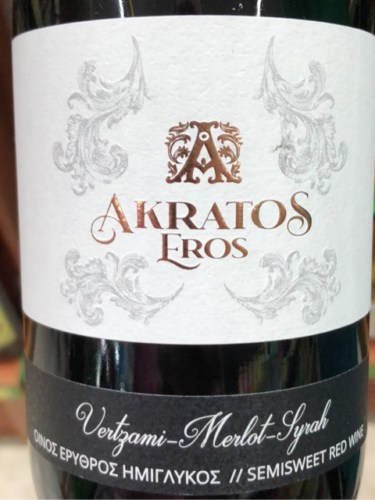 Akratos Eros Semi-Sweet Red | Vivino US