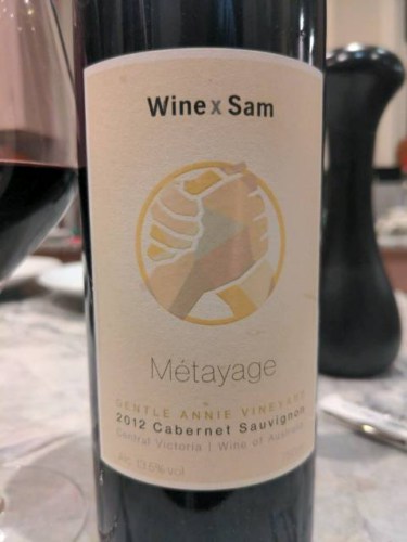 Wine X Sam - Sam Plunkett Métayage Gentle Annie Vineyard Cabernet ...