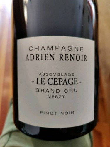 Adrien Renoir Assemblage Le Cepage Pinot Noir Champagne Grand Cru 'Verzy' | Vivino English