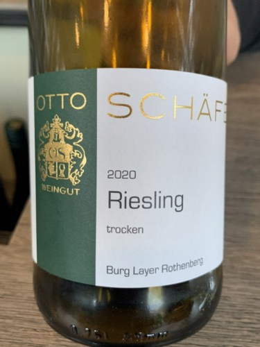 Otto Schafer Burg Layer Rothenberg Riesling Trocken | Vivino France