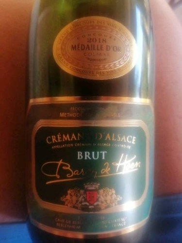 2018 Cave de Beblenheim Baron de Hoen Crémant d'Alsace Brut | Vivino ...