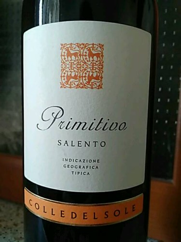 Colle del Sole Primitivo | Vivino US
