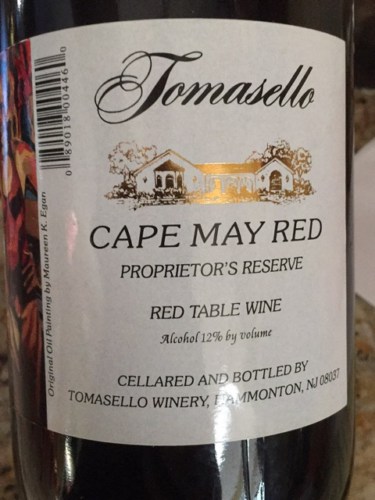 Tomasello Winery Cape May Red Proprietor's Reserve | Vivino US