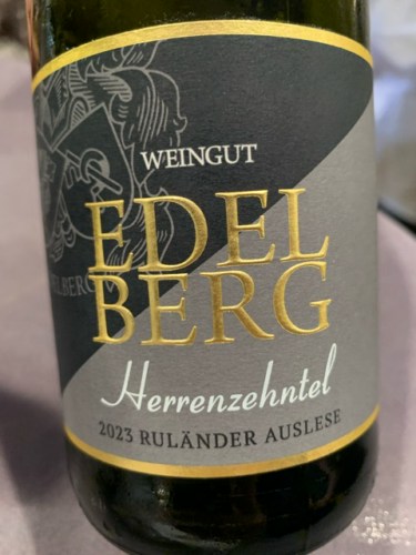 Edelberg Herrenzehntel Ruländer Auslese | Vivino US
