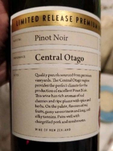 WA Cleanskin Limited Release Premium Reserve Pinot Noir | Vivino US