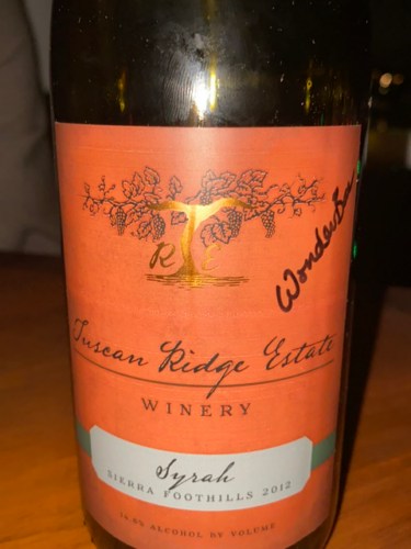 Tuscan Ridge Estate Winery Syrah | Vivino US