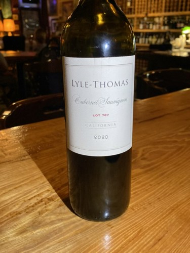 2020 Barrel Head Lyle-Thomas Cabernet Sauvignon Lot 707 | Vivino US