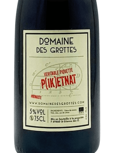 Domaine des Grottes Veritable Piquette P(ik)etnat | Vivino US