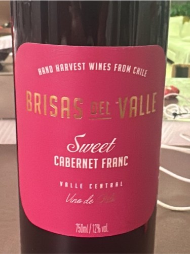 Cremaschi Barriga Brisas del Valle Cabernet Franc Sweet | Vivino US