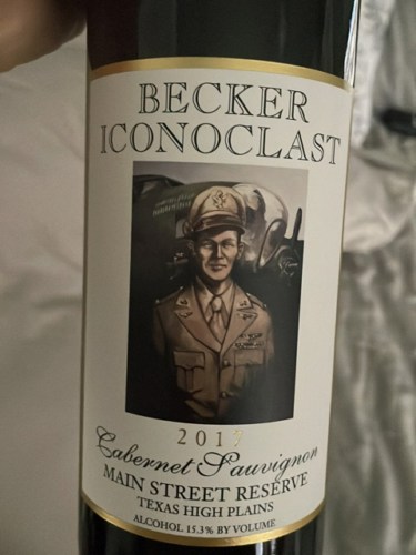 Becker Vineyards Iconoclast Main Street Reserve Cabernet Sauvignon ...