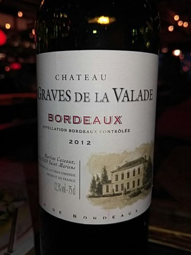 2012 Château Les Graves La Valade Bordeaux | Vivino