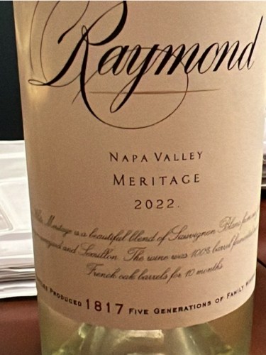 Raymond Small Lot Collection White Meritage | Vivino 日本