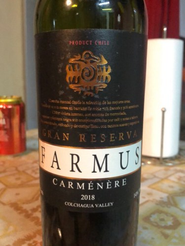 Farmus Gran Reserva Carmenère | Vivino English