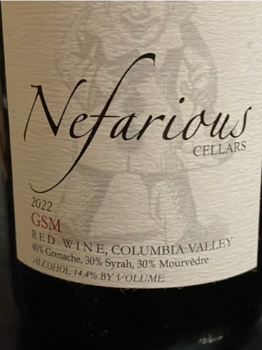 Nefarious Cellars GSM | Vivino US