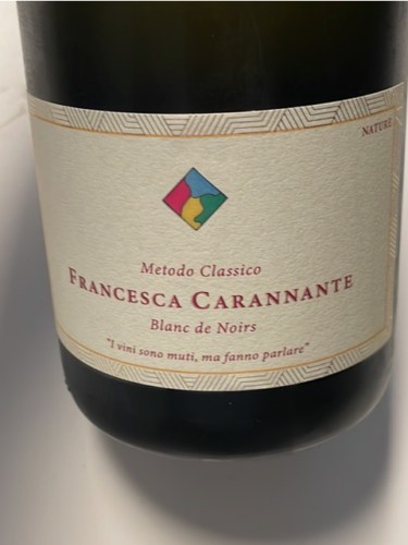 Francesca Carannante Blanc de Noirs Nature | Vivino US