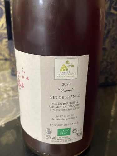 Domaine Adrien Dacquin Emma Rosé | Vivino US