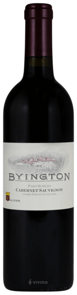 Byington Vineyard and Winery Cerro Prieto Vineyard Cabernet Sauvignon ...