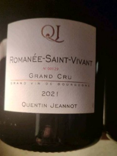 Quentin Jeannot Romanée-Saint-Vivant Grand Cru | Vivino US