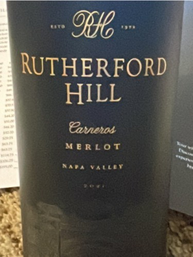 Rutherford Hill Merlot | Vivino US