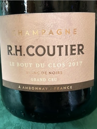 R.H. Coutier Le Bout du Clos Blanc de Noirs Champagne Grand Cru ...