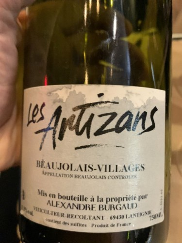 Alexandre Burgaud Les Artizans Beaujolais-Villages | Vivino US