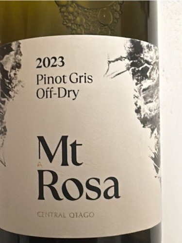 Mt Rosa Pinot Gris off-Dry | Vivino US