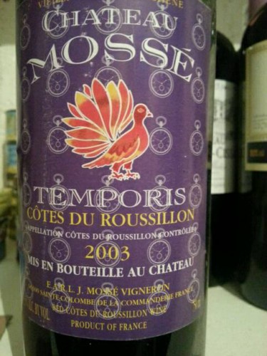 Château Mossé Temporis Côtes du Roussillon | Vivino US