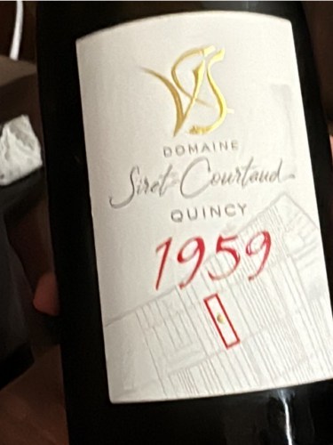 Vincent Siret Courtaud Quincy 1959 | Vivino US