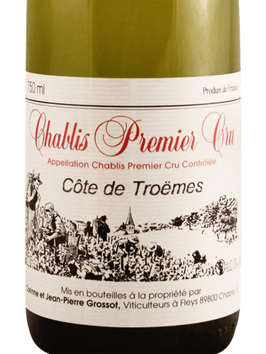 Jean-Pierre Grossot Chablis Premier Cru Côte de Troëmes | Vivino US