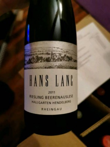 Hans Lang Hallgarten Hendelberg Riesling Beerenauslese | Vivino US