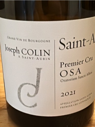 Joseph Colin OSA Saint-Aubin Premier Cru | Vivino US