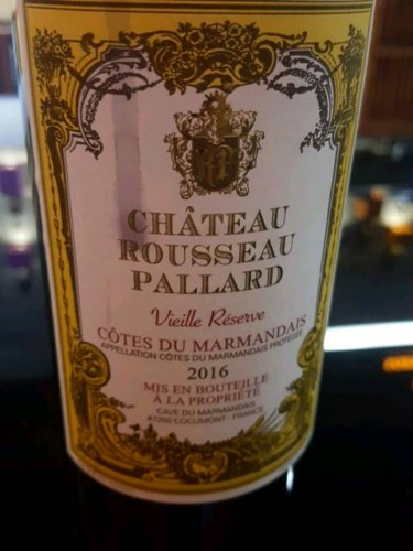 Château Rousseau Pallard Vieille Réserve Côtes du Marmandais | Vivino US