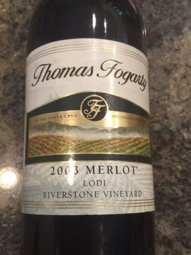 Thomas Fogarty Riverstone Vineyard Merlot | Vivino US