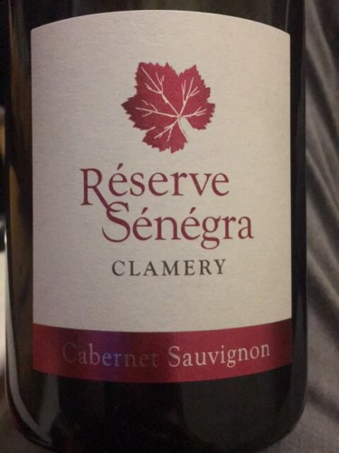 Clamery - Les Vignerons de l'Occitan Réserve Sénégra Cabernet Sauvignon ...