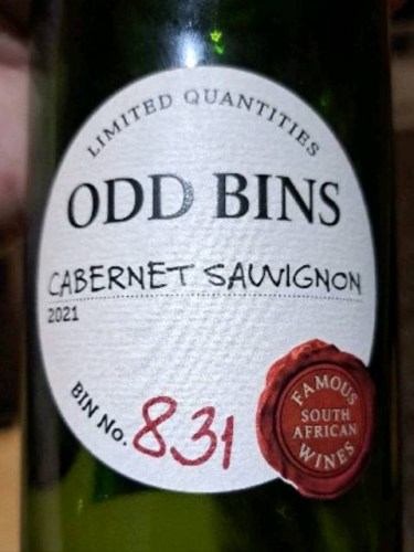 Odd Bins Bin No. 831 Cabernet Sauvignon | Vivino English
